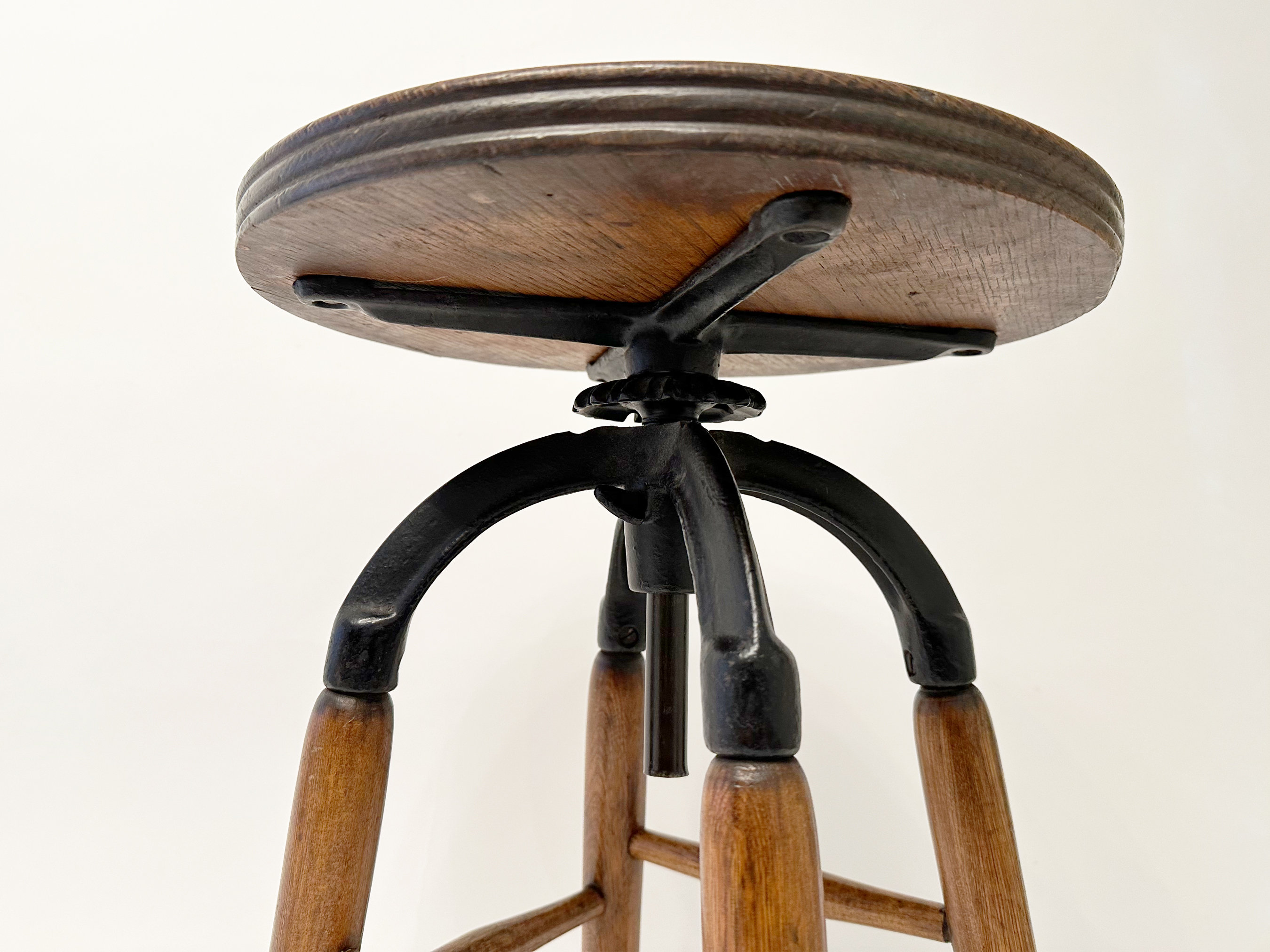 Antique Industrial Stool, Engineers Drafting Stool - Etsy