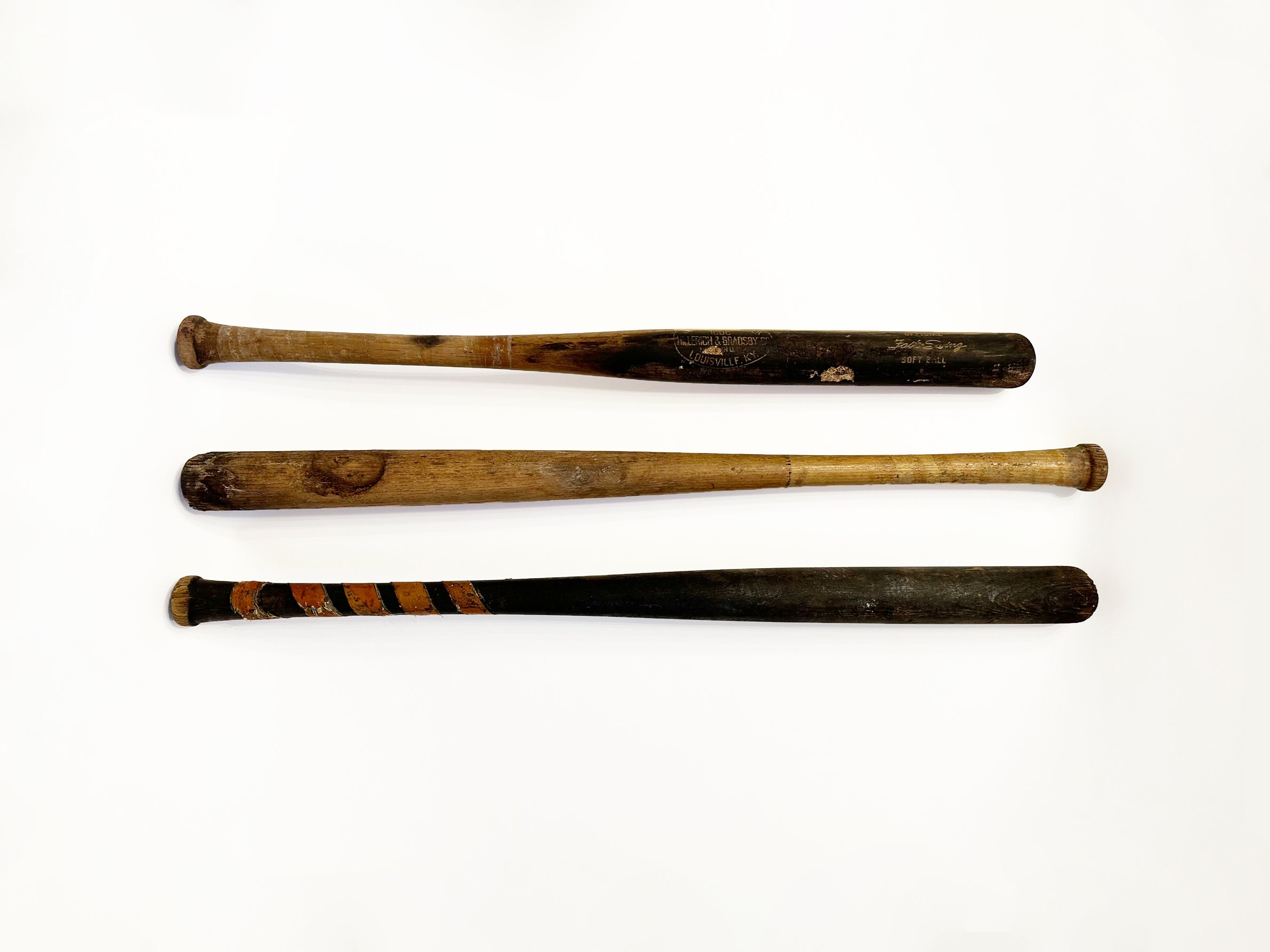 Vintage Softball Bats Wood 1950s Vintage Sporting Equipment Vintage ...