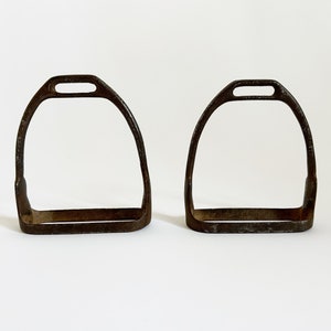 Antique Horse Saddle Stirrups, US Cavalry, Set of 2 - Etsy