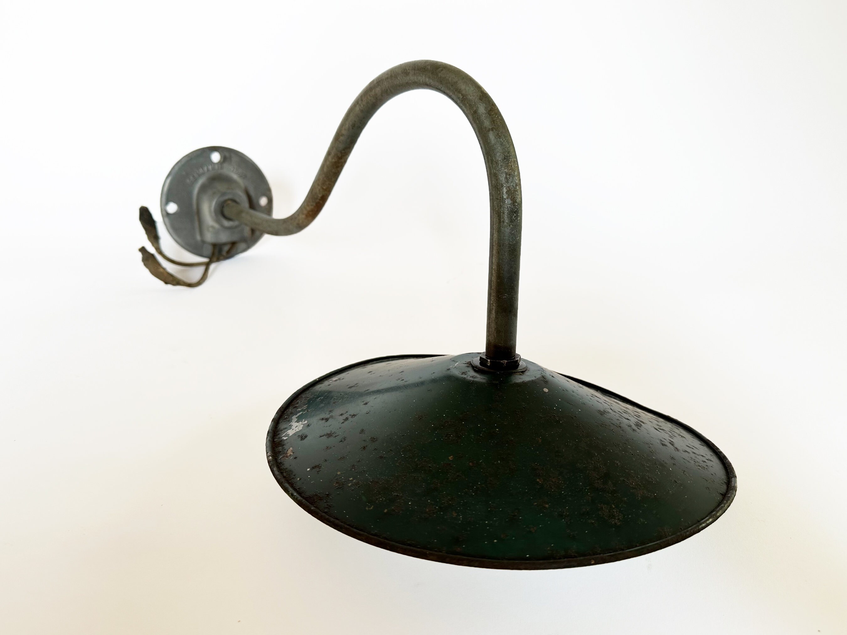 Vintage Industrial Light Barn Lamp Wall Sconce Lantern Hard-wired Shop ...