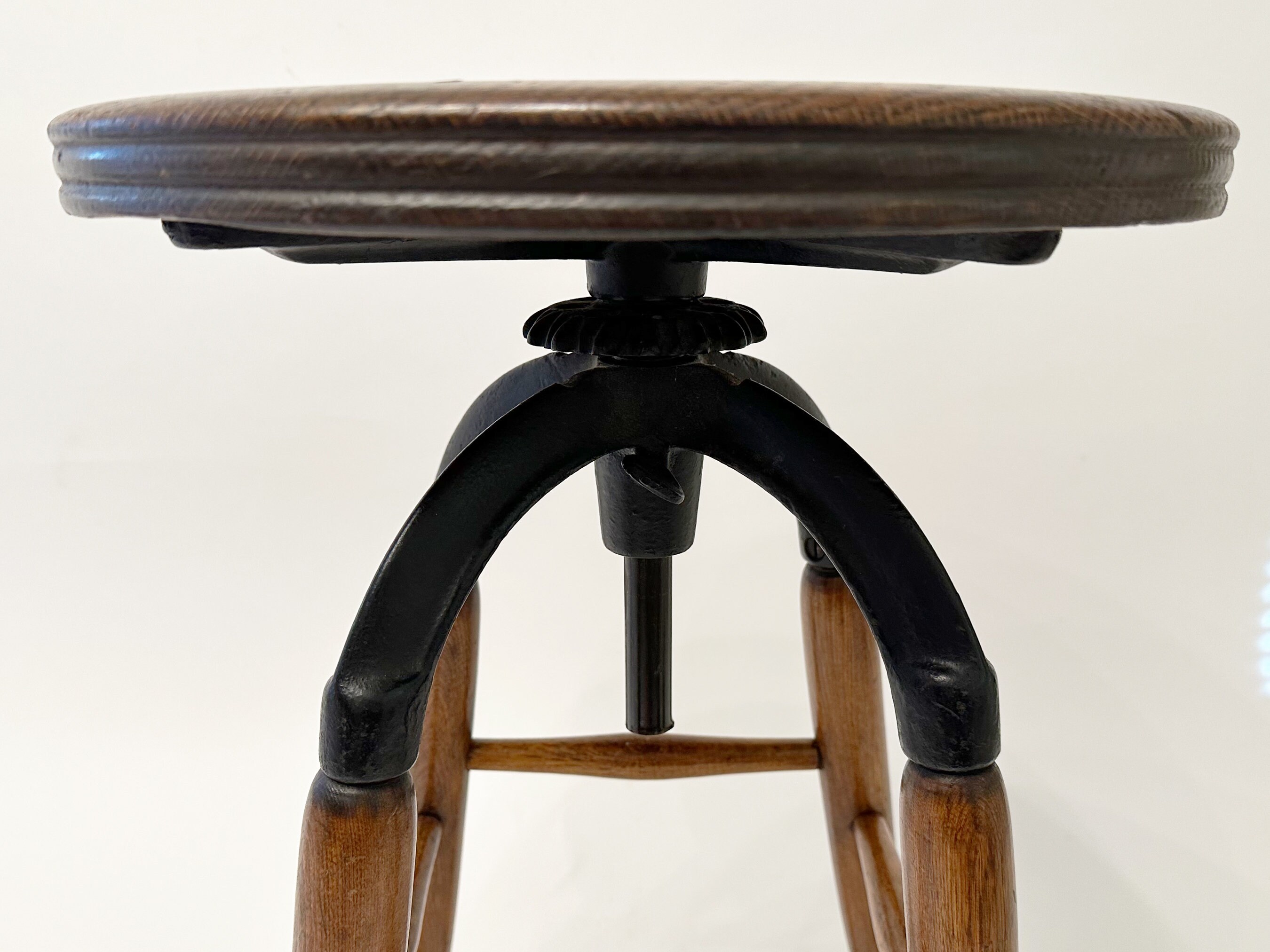 Antique Industrial Stool, Engineers Drafting Stool - Etsy
