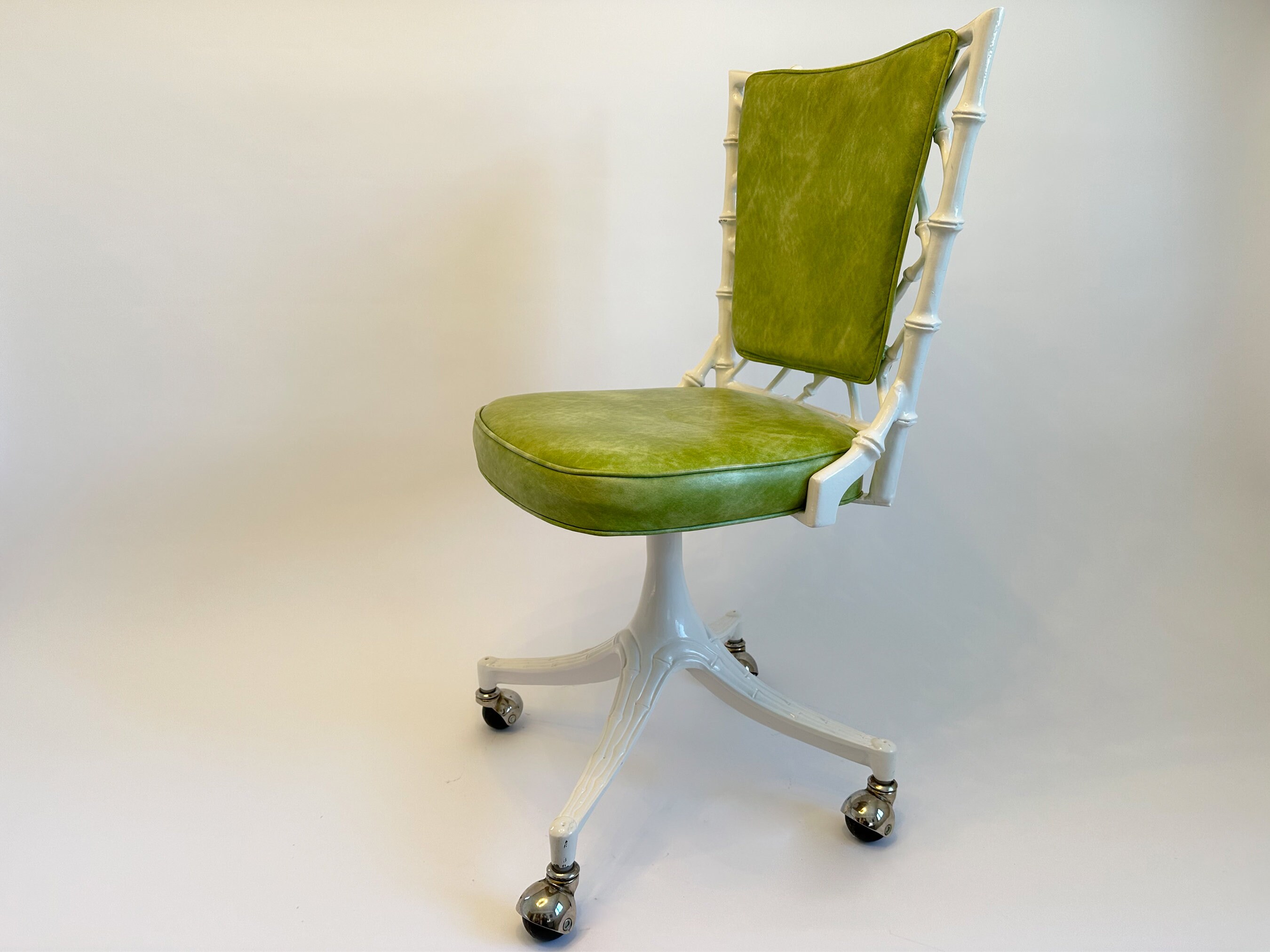 Vintage Bamboo Chair Phyllis Morris for Kessler Industries Porcelain ...