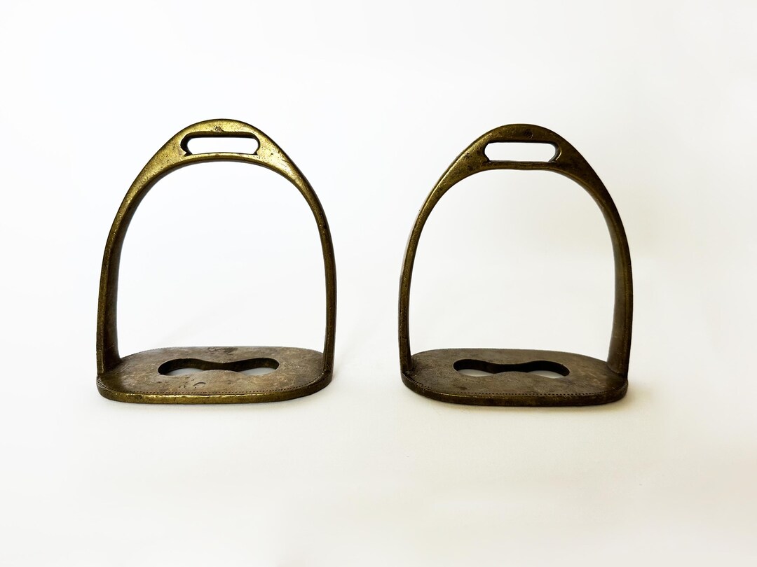 Antique Brass Horse Stirrups, Equestrian Decor, Set of 2 - Etsy