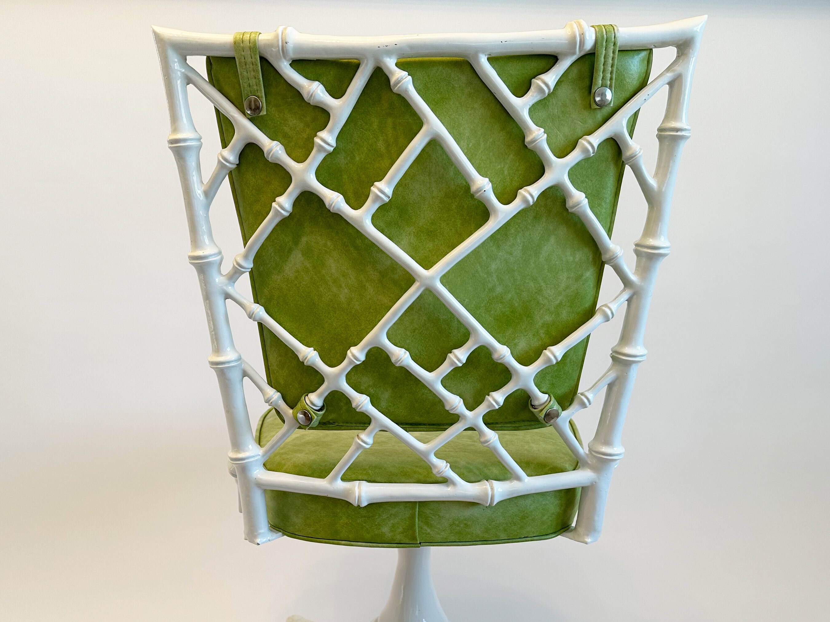 Vintage Bamboo Chair Phyllis Morris for Kessler Industries Porcelain ...