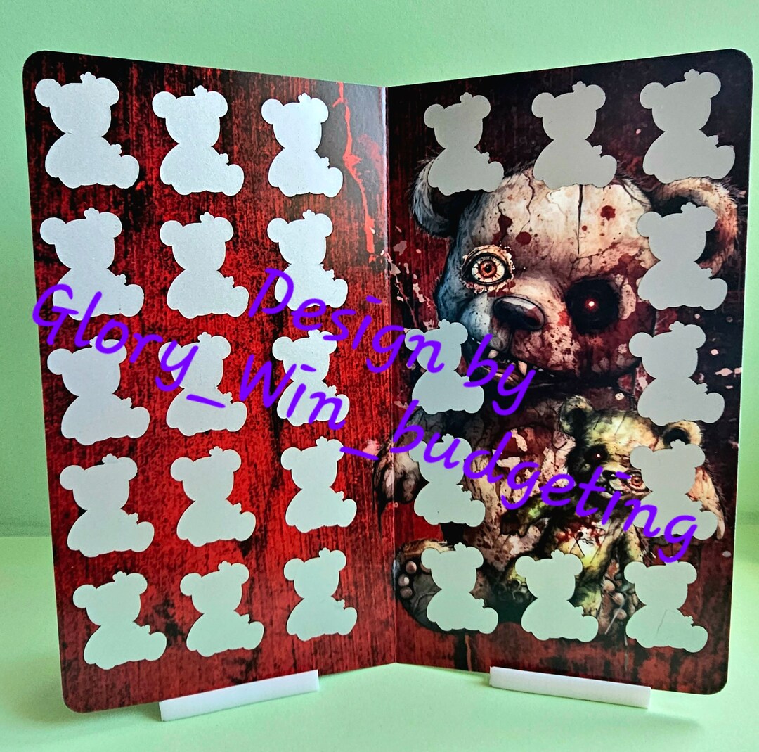26 Weeks Scratch Horror Challenge Folding Card A6 - Etsy