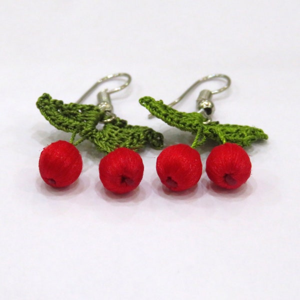 Cherry Earrings - Etsy