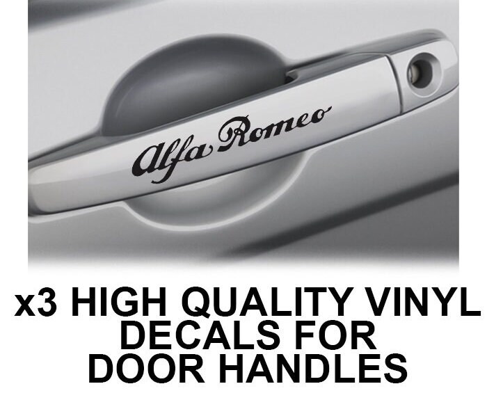 Alfa Romeo Door Handle Vinyl Decals Stickers - Etsy