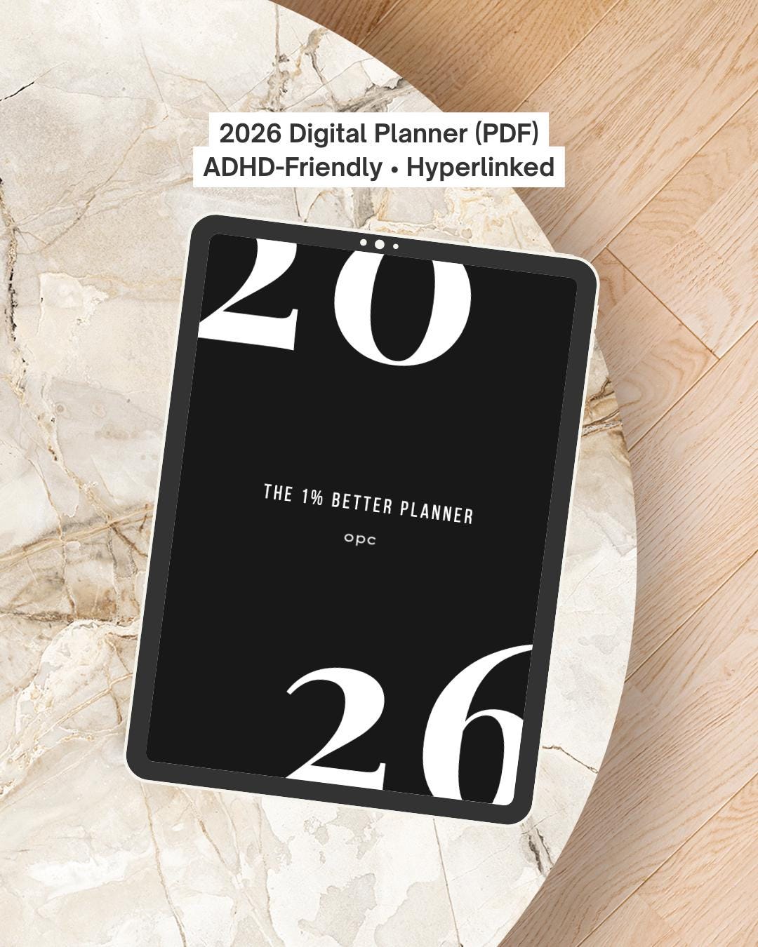 2026 ADHD Digital Planner | Hyperlinked Tabs, Goodnotes (PDF) - Etsy