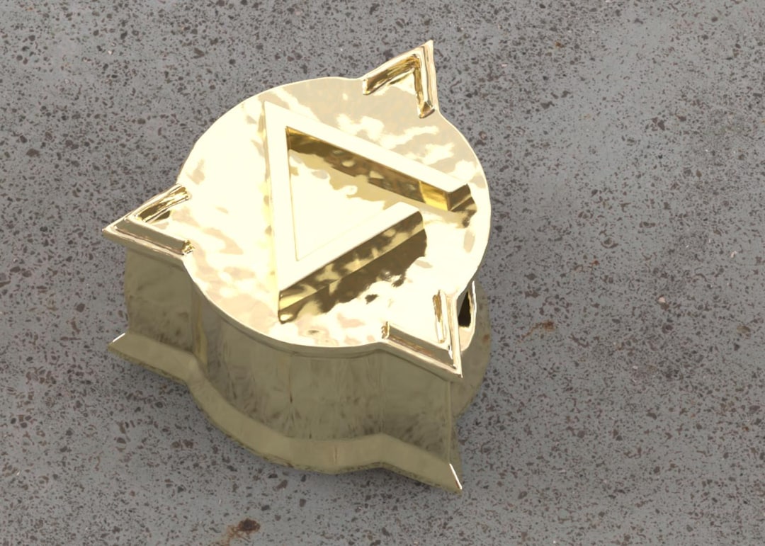 Axii Sign Charm: the Witcher 3, 18K Gold Plated Brass Pendant - Etsy