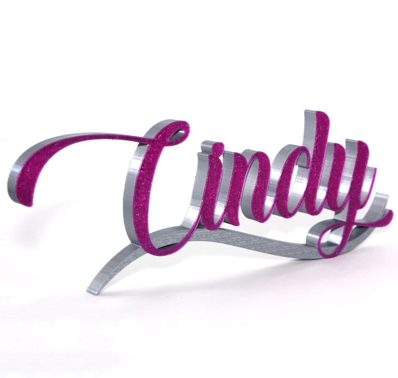 Freestanding Name Sign Desk Name Plate Custom Name Sign Personalized ...