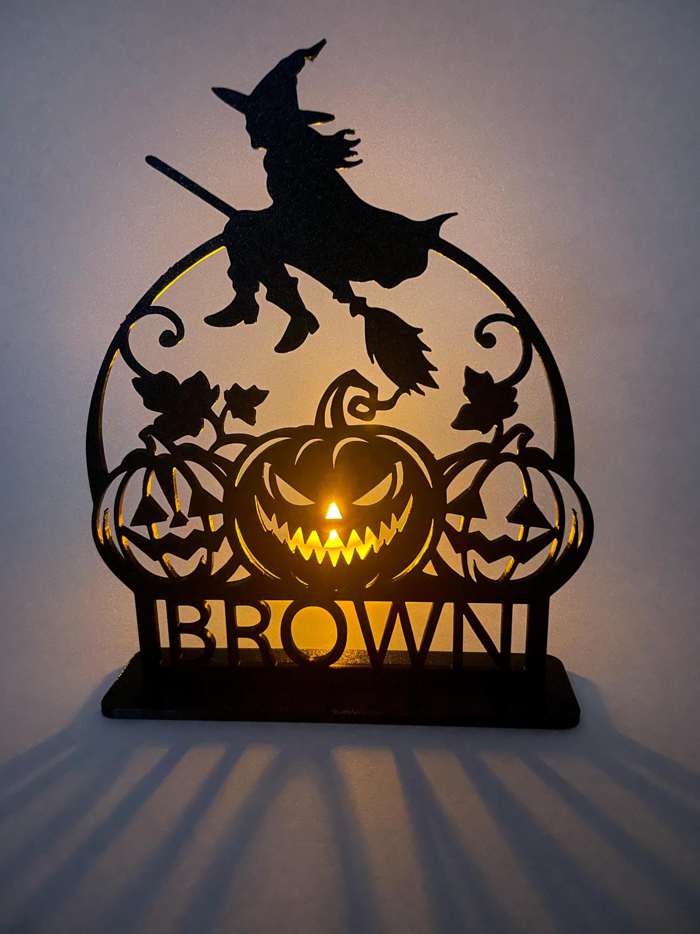 Halloween Desk Name Halloween Decor Personalized Name Plate ...