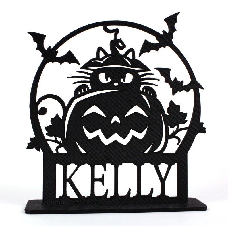 Halloween Desk Name Halloween Decor Personalized Name Plate ...