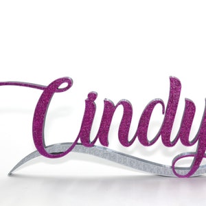 Freestanding Name Sign Desk Name Plate Custom Name Sign Personalized ...