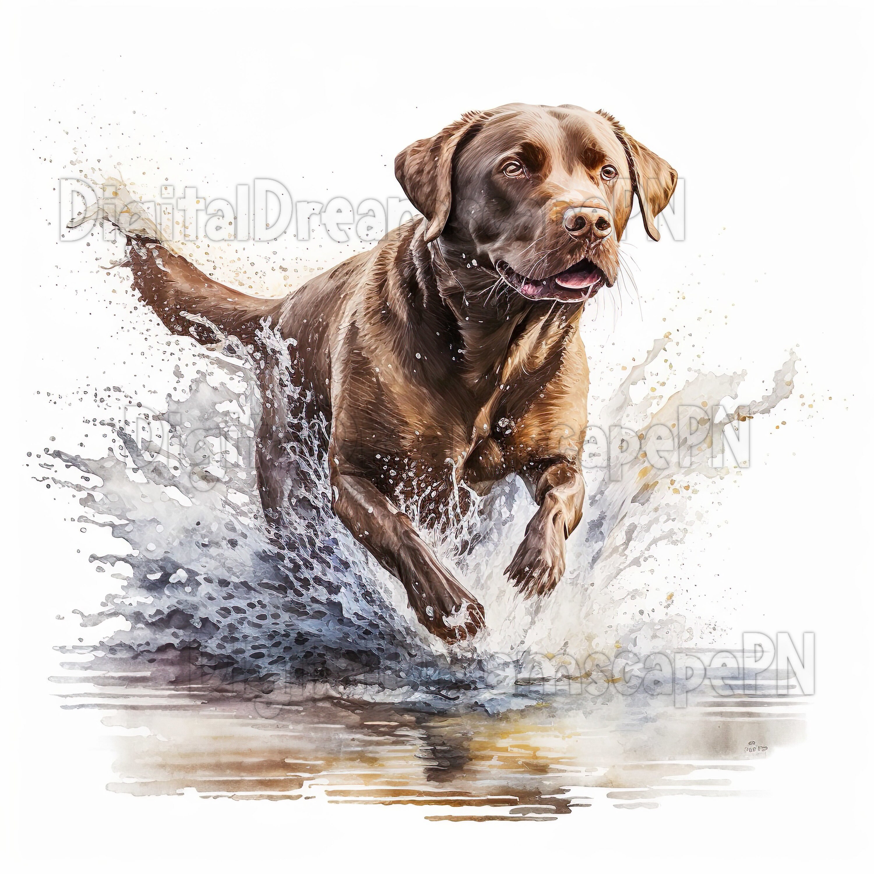 Brown Labrador Clipart Bundle | 25 High Quality Jpgs | DIGITAL DOWNLOAD ...
