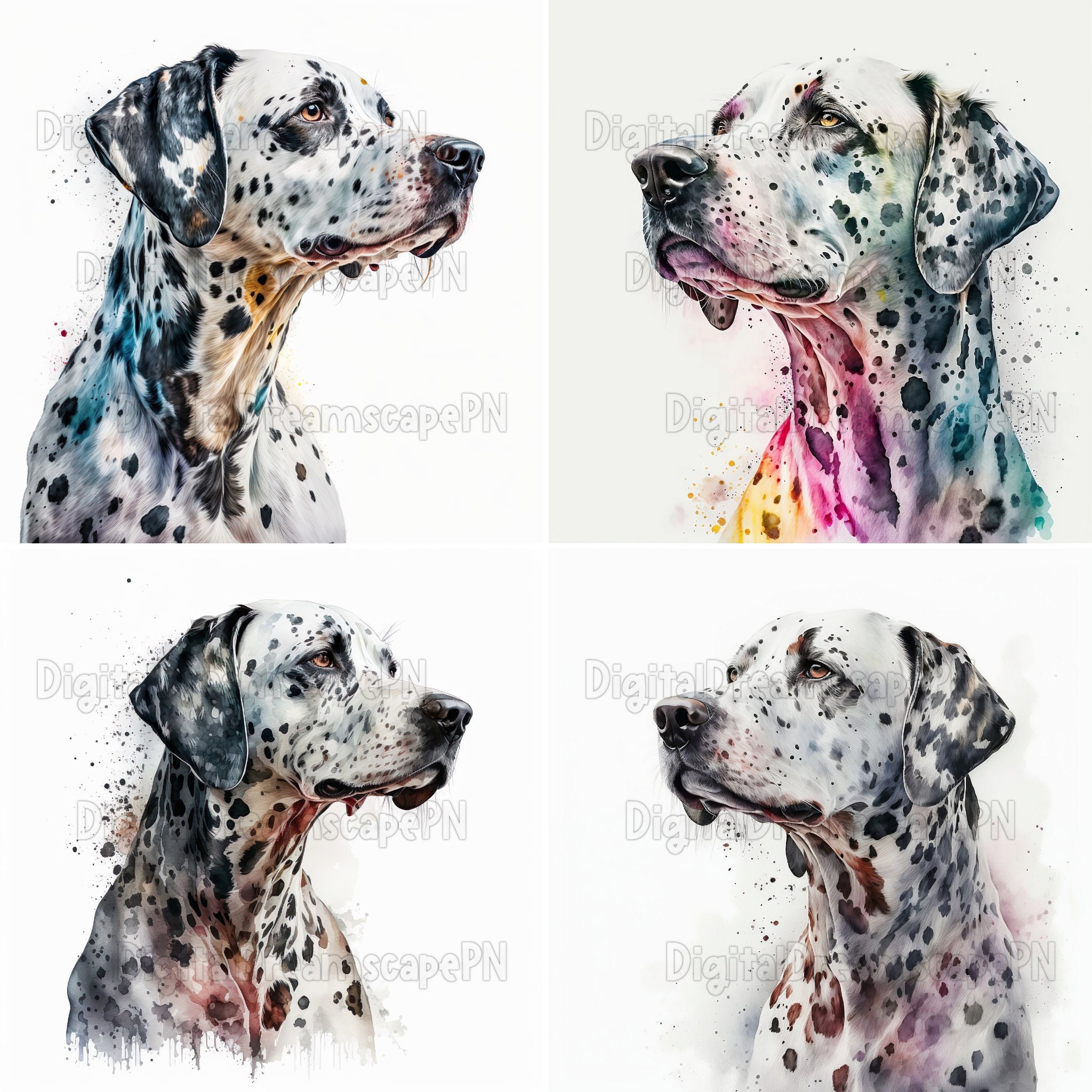 Dalmatian Clipart Bundle 19 High Quality Jpgs DIGITAL - Etsy