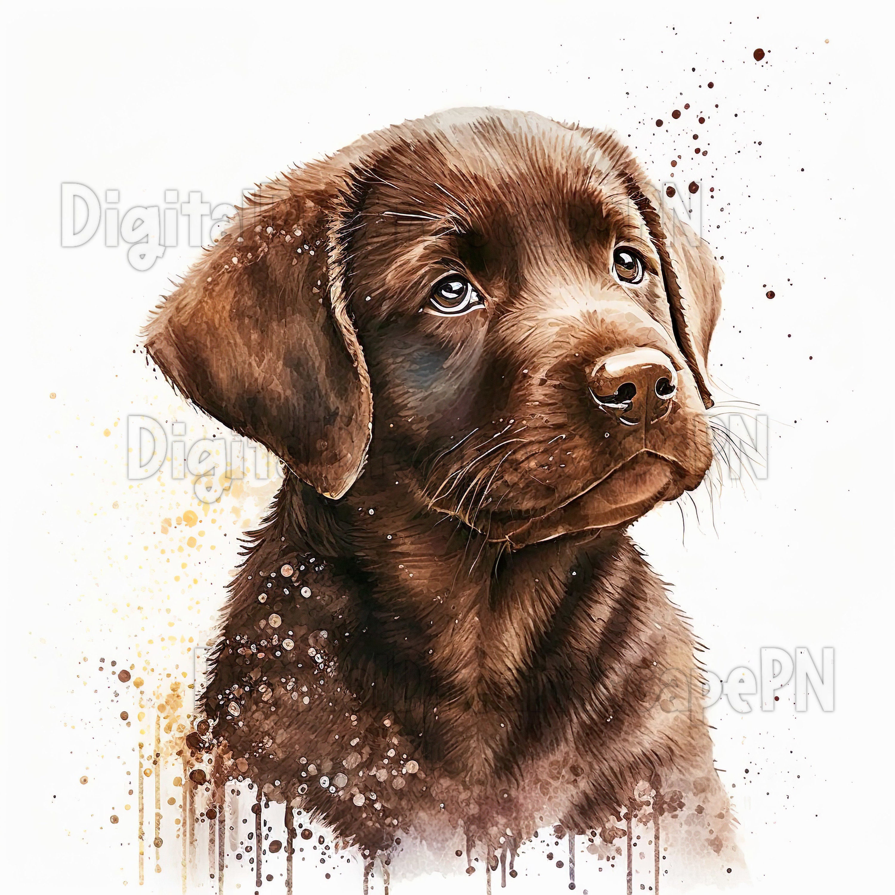 Brown Labrador Clipart Bundle | 25 High Quality Jpgs | DIGITAL DOWNLOAD ...