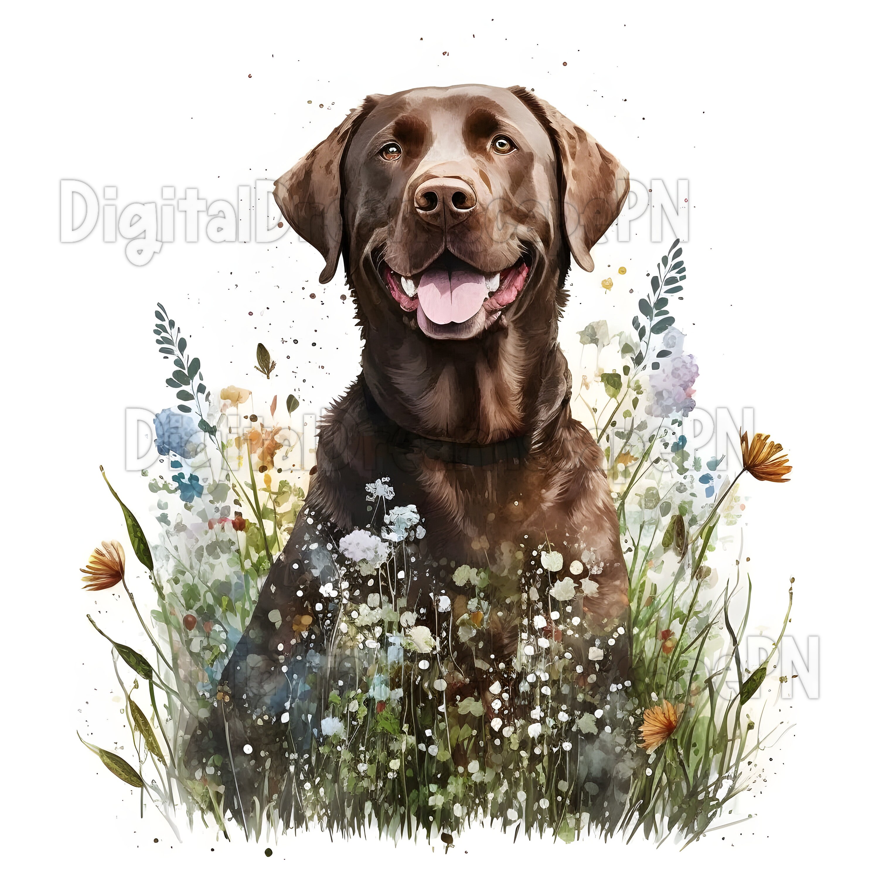 Brown Labrador Clipart Bundle | 25 High Quality Jpgs | DIGITAL DOWNLOAD ...