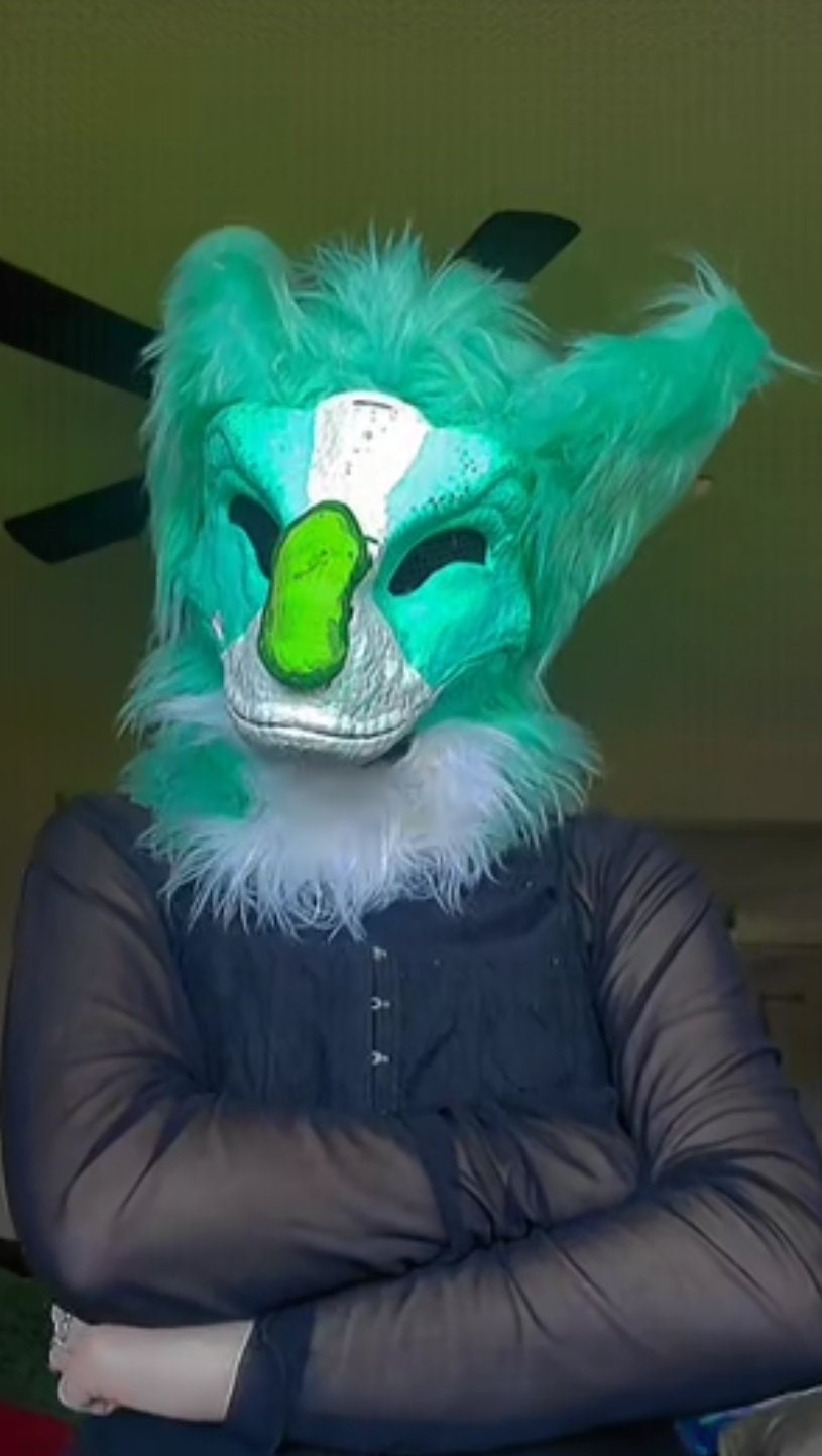 Fully Furred Dino-mask COMMISSIONS - Etsy