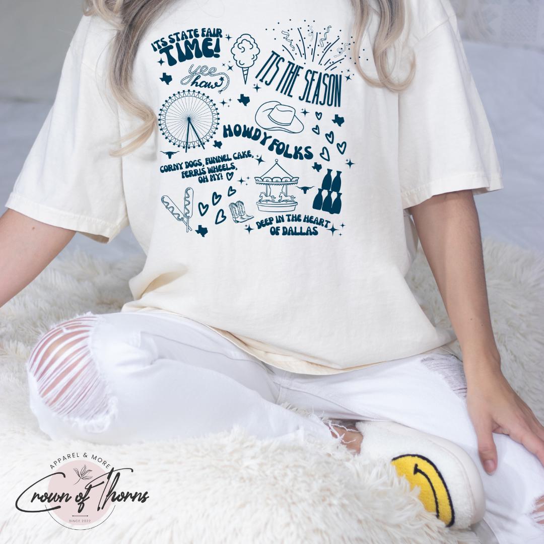 It's Fair Time Png, Carnival T-shirt Png, Cotton Candy Corn Dogs Wheel ...