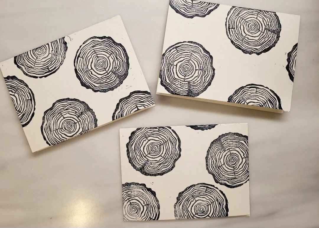 Tree Ring Design Cards - Etsy