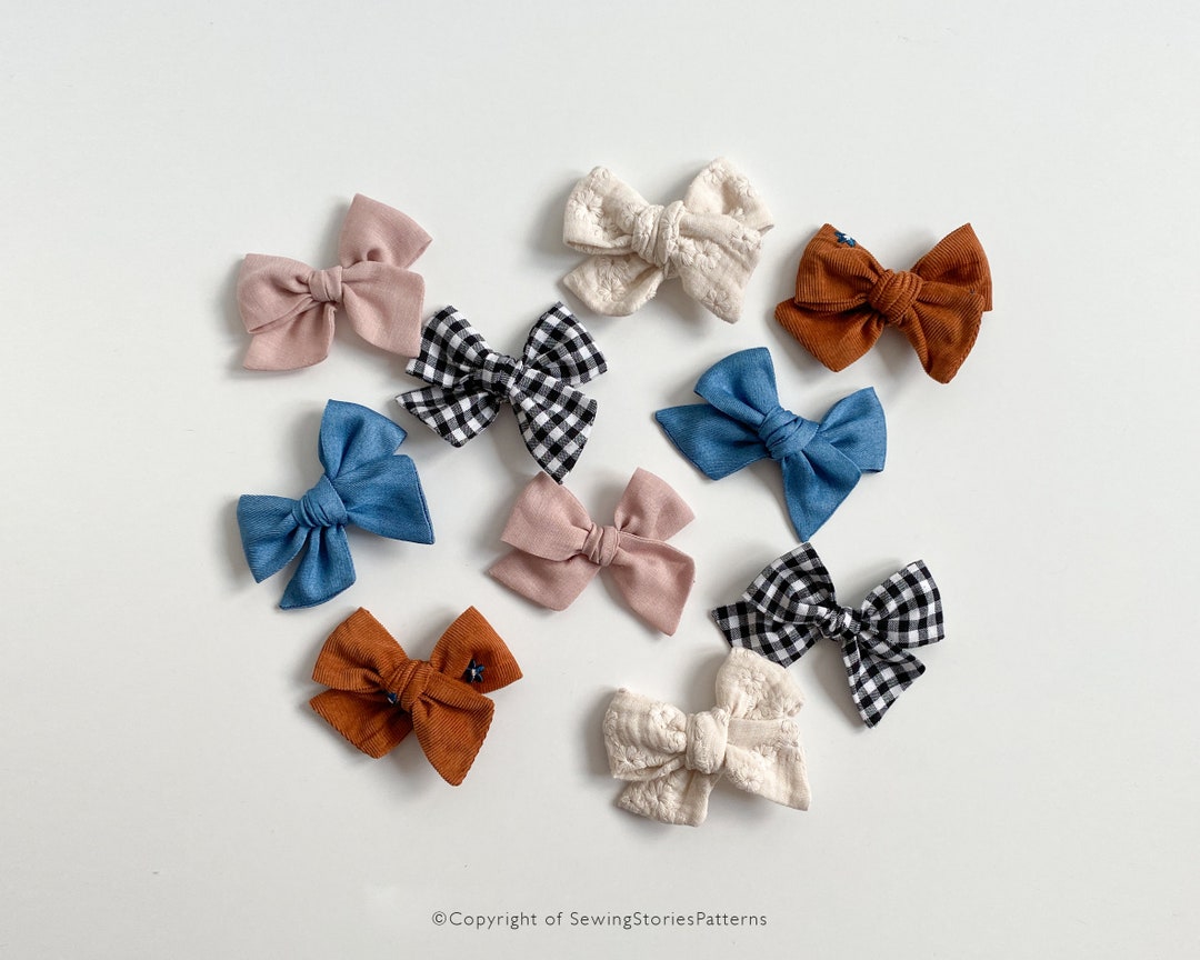 Pinwheel Bow PDF Pattern | Baby and Kids Sewing Clip Bow | Headband ...