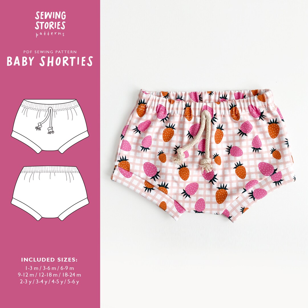 Baby Shorties PDF Pattern | Baby Bummies Sewing Pattern | Diaper Cover | KIDS Sewing Pattern ...