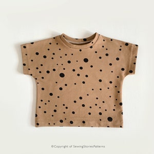 Boxy T-shirt Pdf Pattern | Oversize Tee | CROPPED and REGULAR Length ...