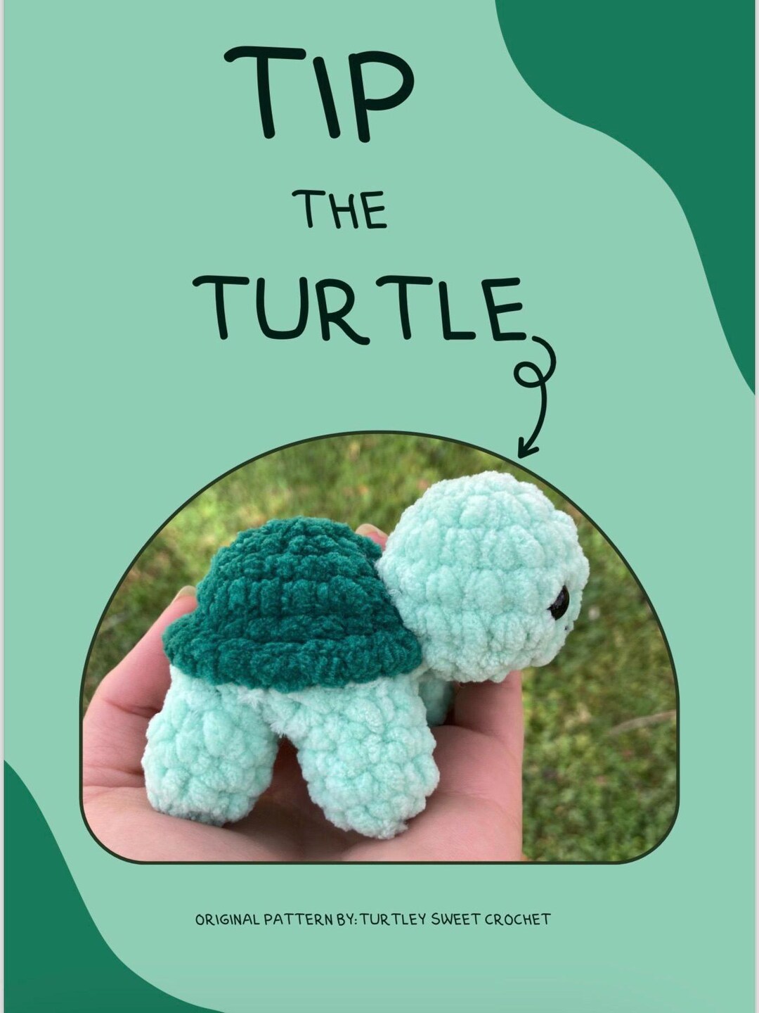 Tip the Turtle Crochet Pattern - Etsy