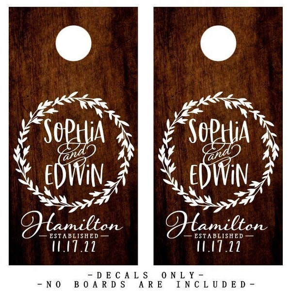 Monogram Cornhole - Etsy