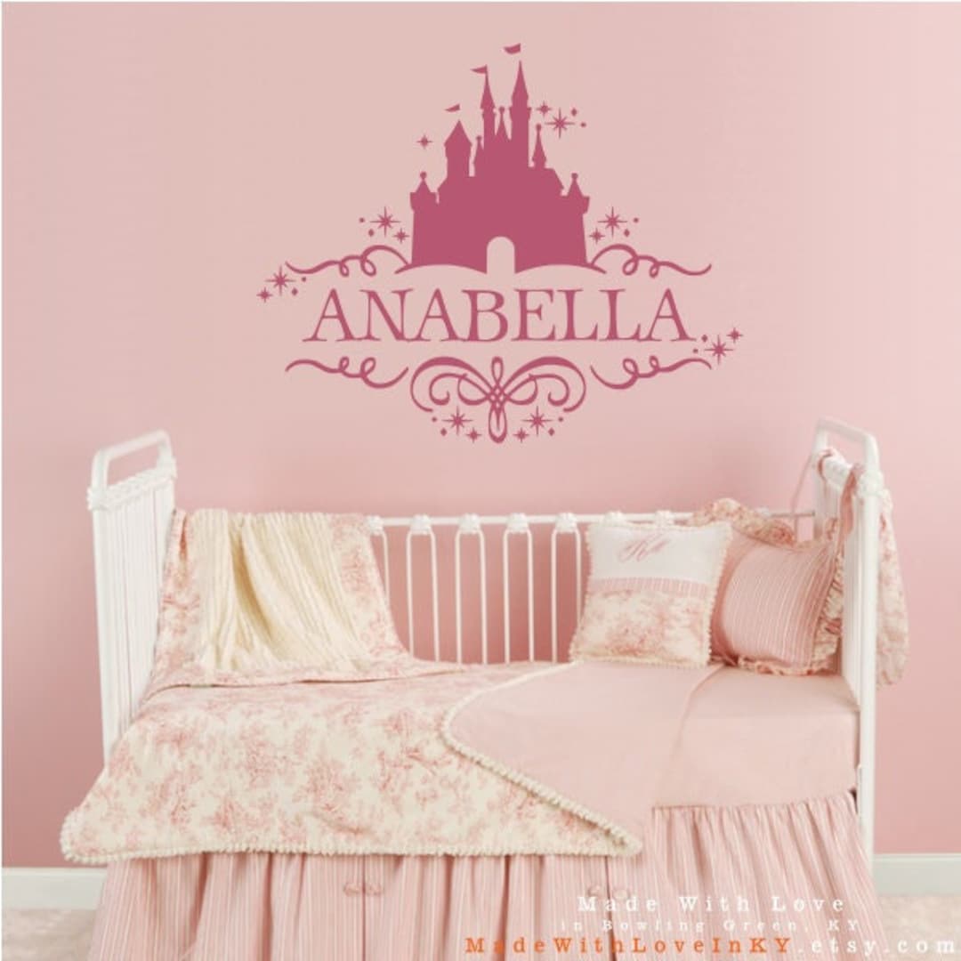 PERSONALIZED Princess Castle Wall Decal Sticker - Etsy