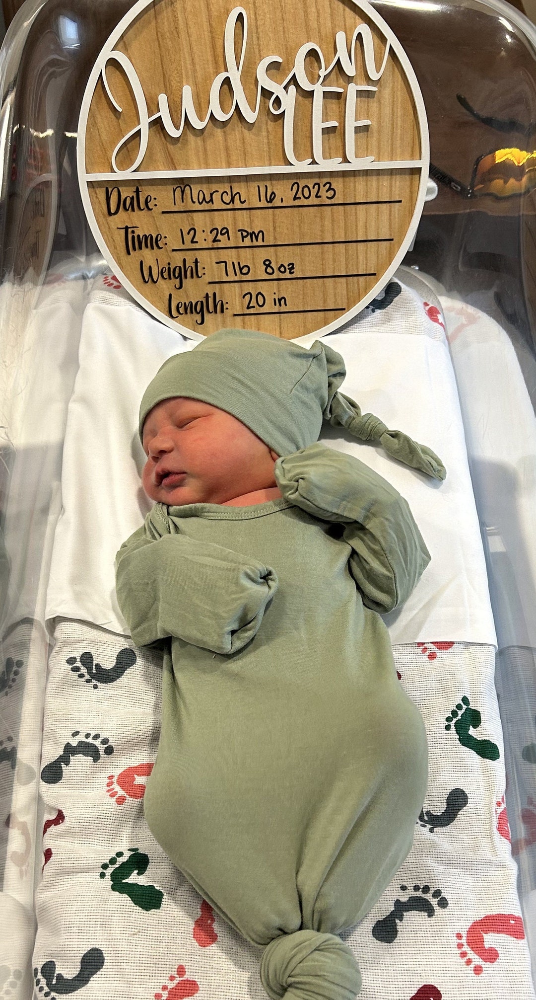 Baby Birth Announcement Sign/baby Birth Stats/wooden 3D Birth ...