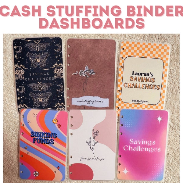 Cash Binder Dashboard - Etsy