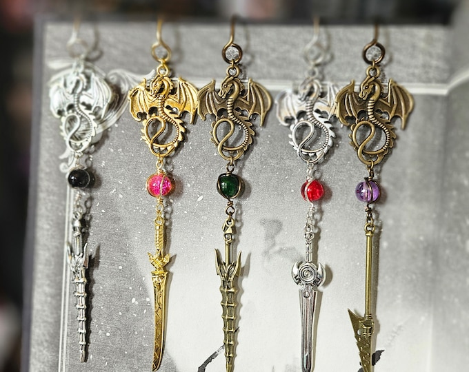 Hook Dragon Bookmark | Sword Bookmark | Wire - Metal Bookmark | Hook ...