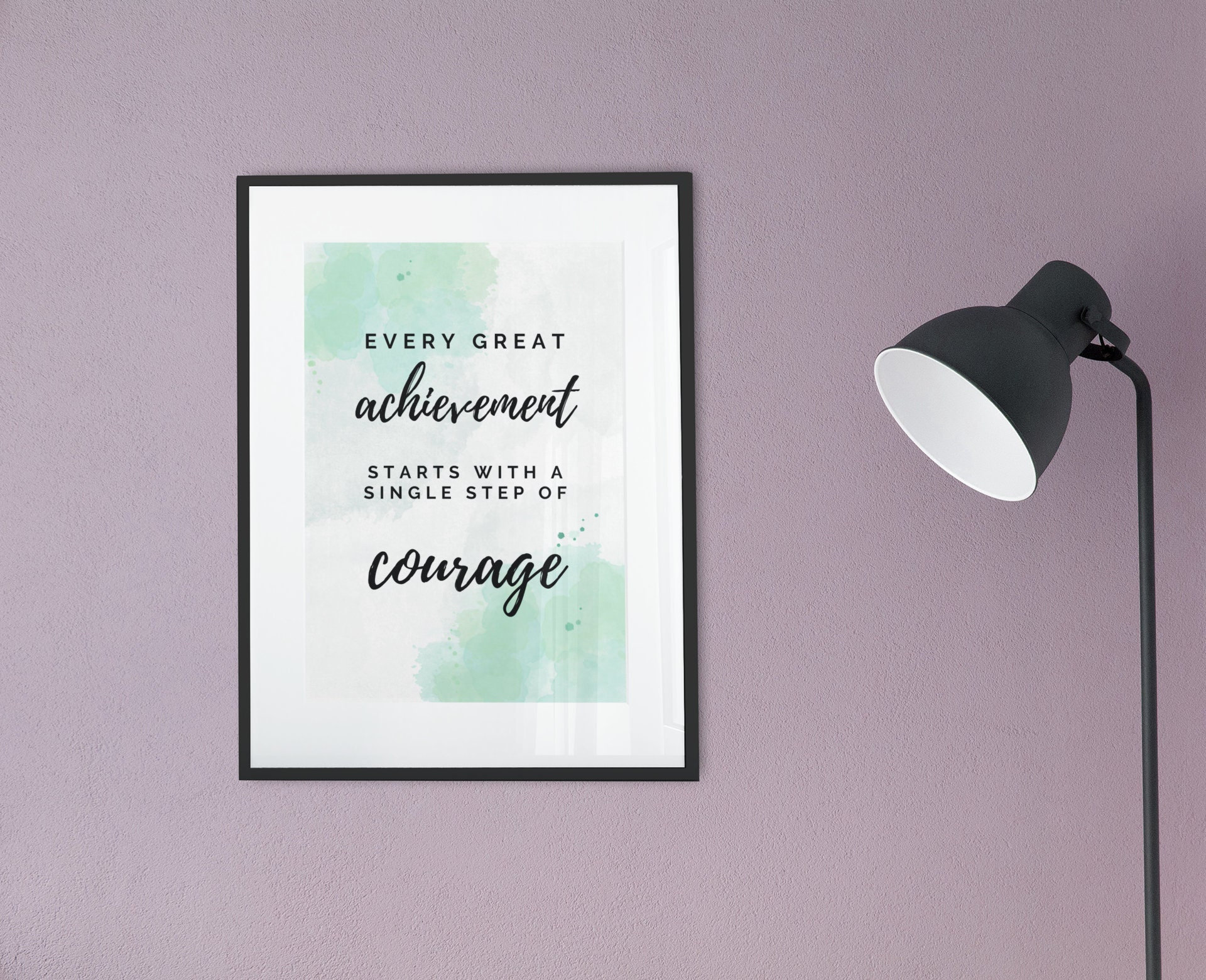 A Step of Courage Motivational Printable Poster - Etsy