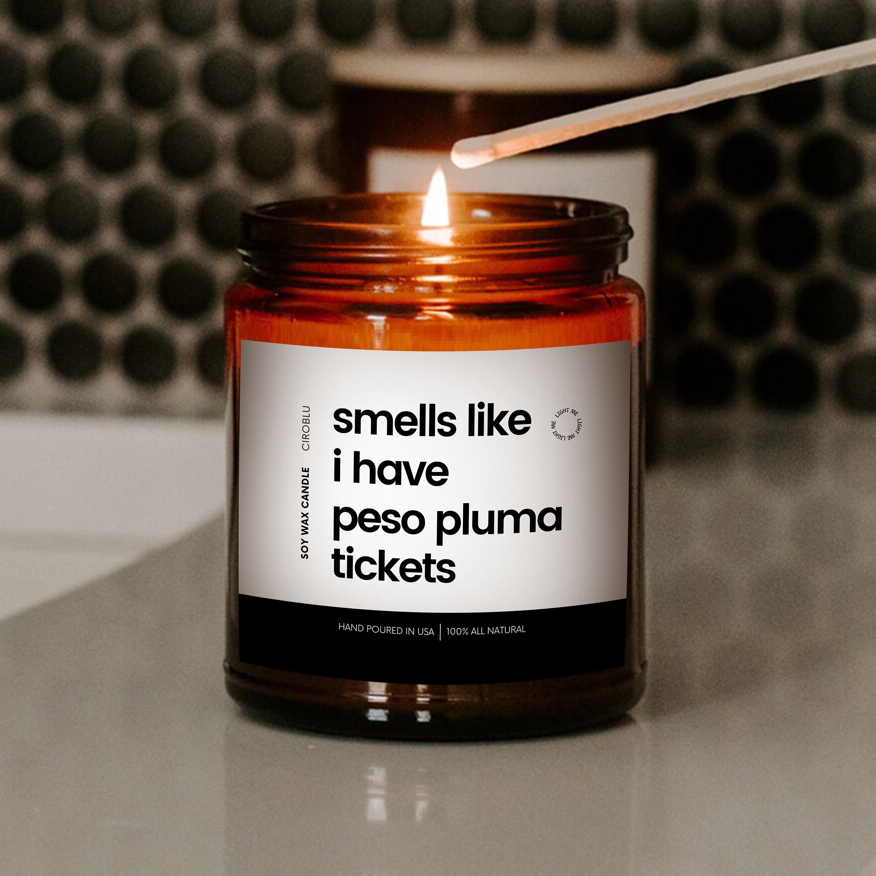 Peso Pluma Gift Peso Pluma Fan Tour Candle Nontoxic Candle - Etsy