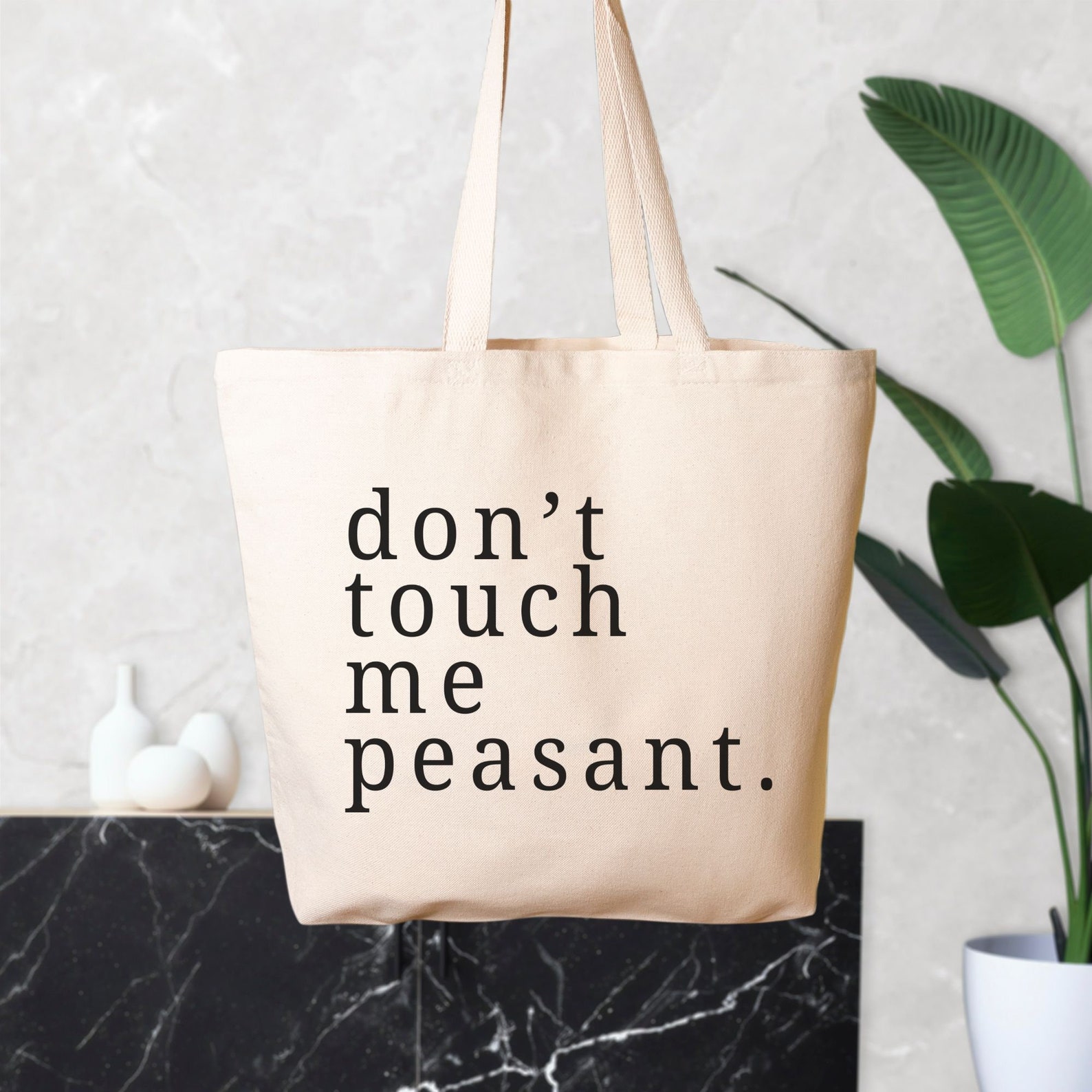 Funny Sarcastic Tote Bag Quote Natural Cotton Shopping School Shoulder ...