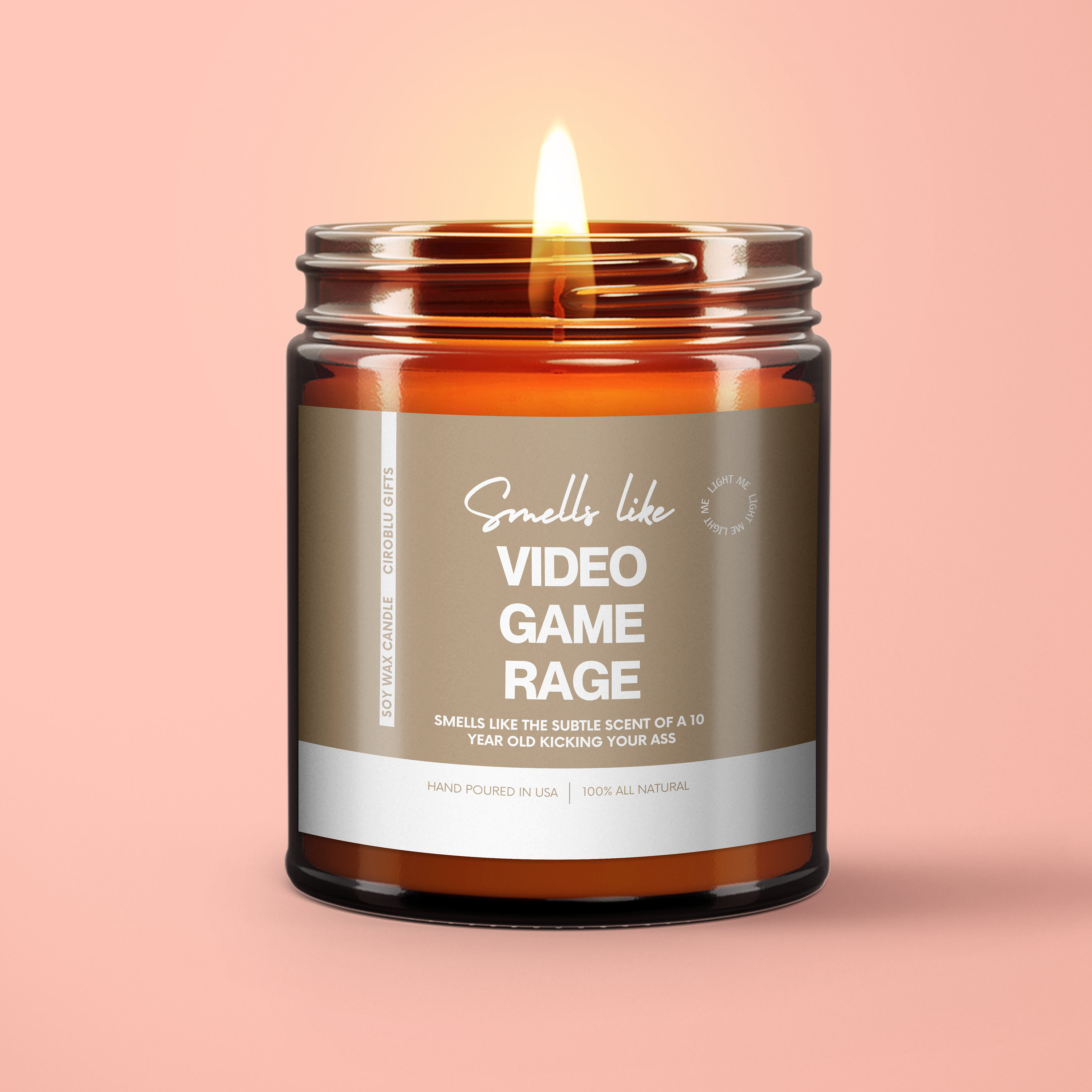 Funny Video Game Rage Candle Funny Gamer Candle Gift for Video Game ...