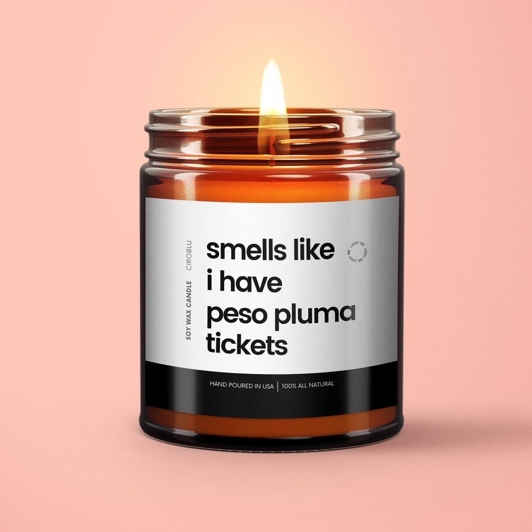 Peso Pluma Gift Peso Pluma Fan Tour Candle Nontoxic Candle - Etsy