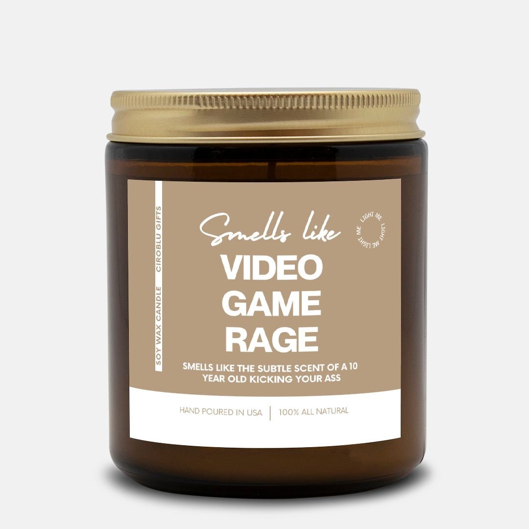 Funny Video Game Rage Candle Funny Gamer Candle Gift for Video Game ...