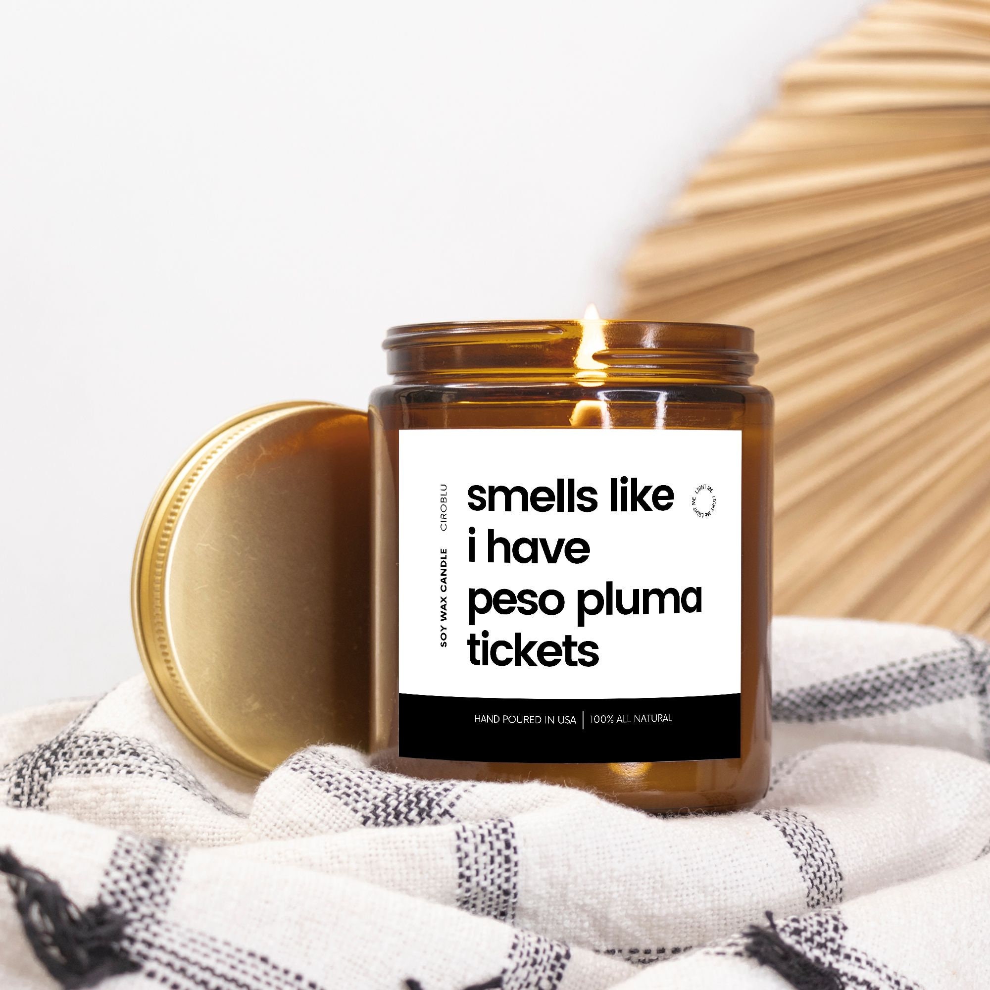 Peso Pluma Gift Peso Pluma Fan Tour Candle Nontoxic Candle - Etsy