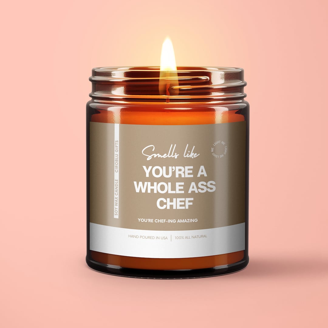 Perfect Chef Gift Funny Candle Culinary School Graduation Grad Food ...
