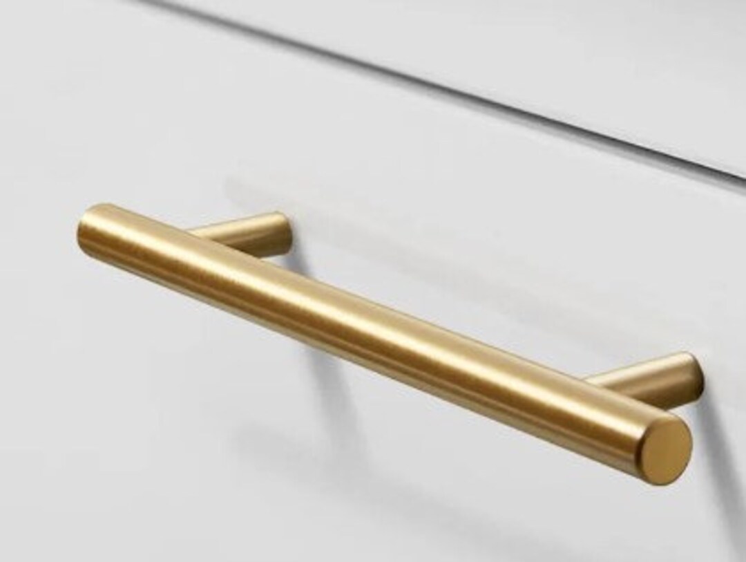 Brushed Gold Drawer/cabinet Handle - Etsy