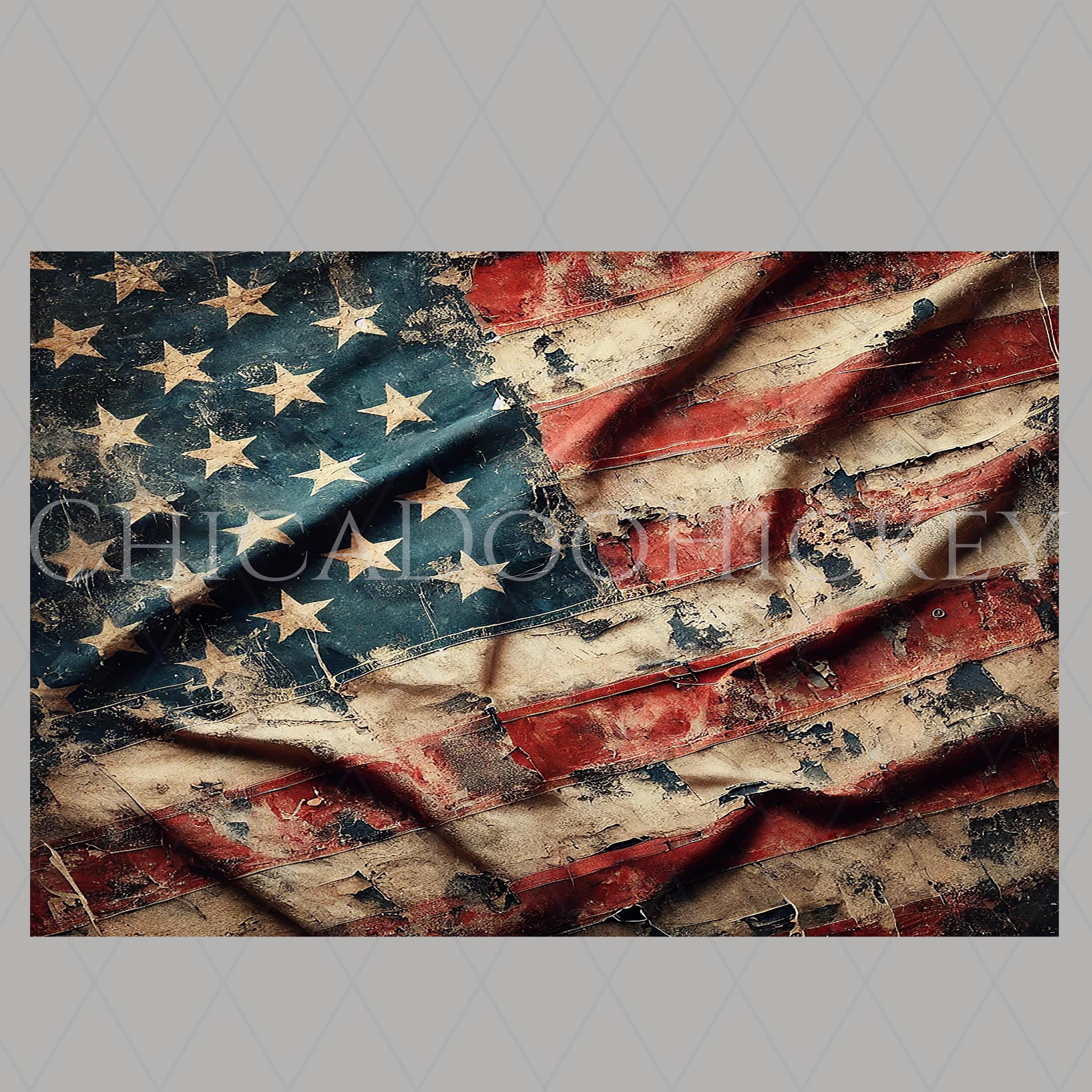 Distressed American Flag PNG, SVG, Rustic USA Design (digital Download ...