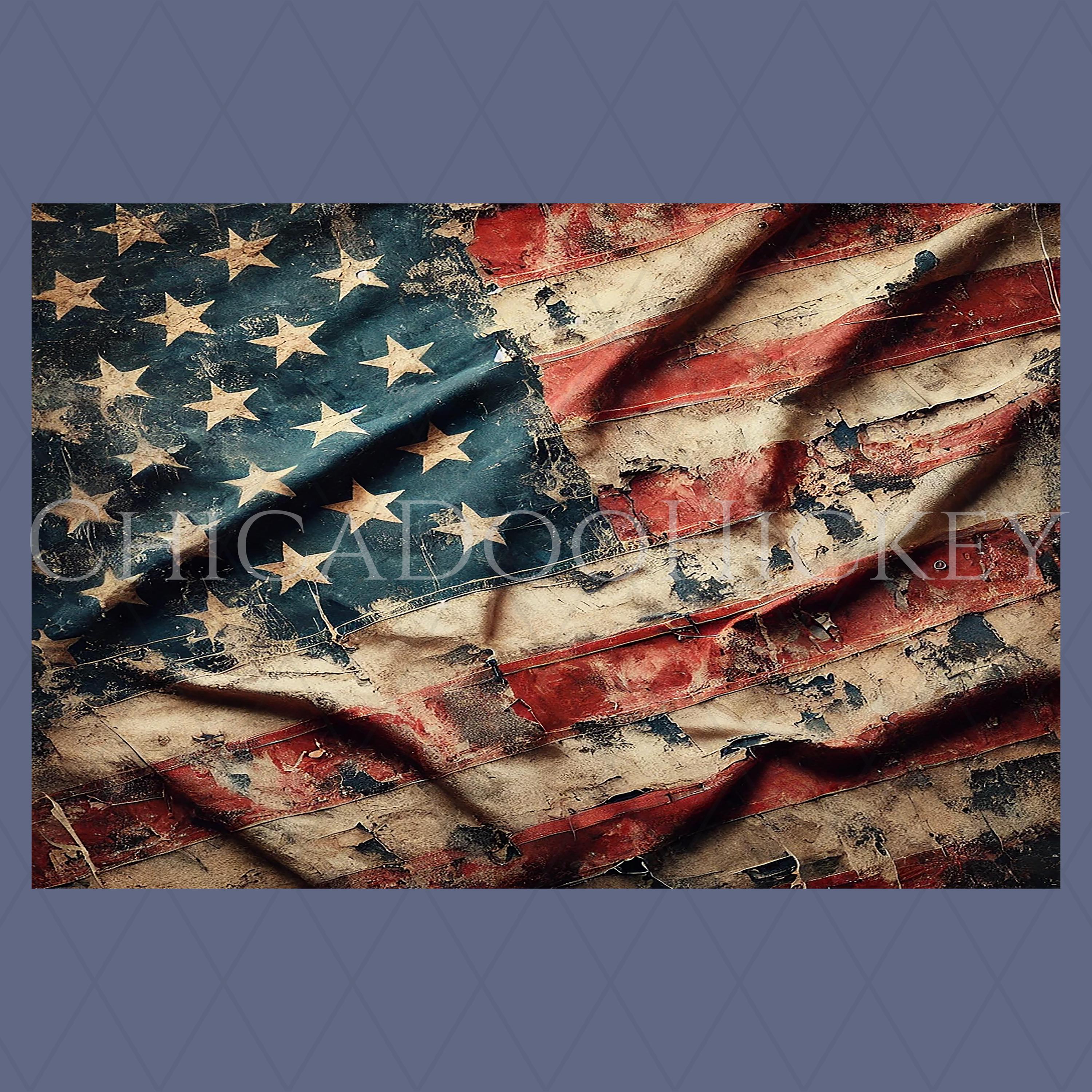Distressed American Flag PNG, SVG, Rustic USA Design (digital Download ...