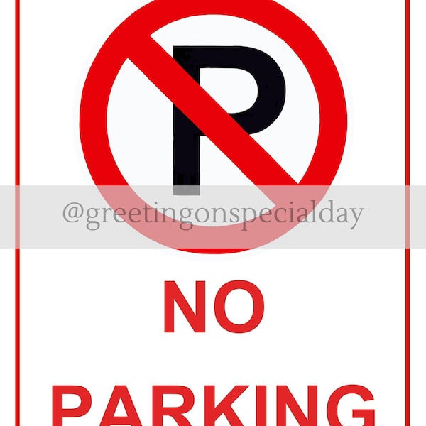 Do Not Park Sign - Etsy