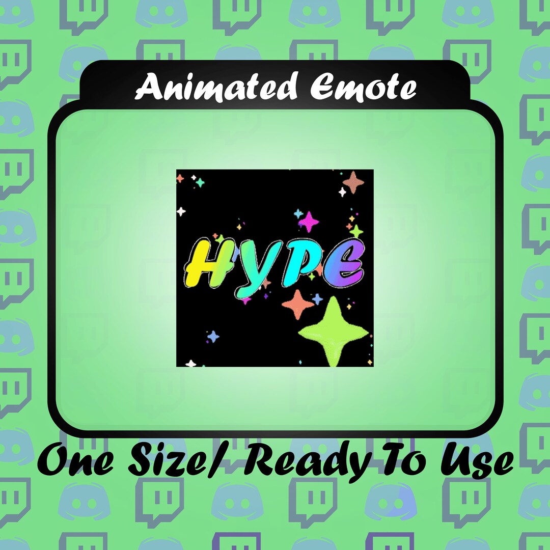 Buy Rainbow Hype Animated Gif Emote for Twitch and Discord Online in ...