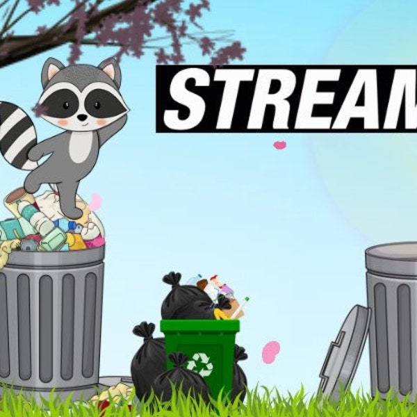 Raccoon Twitch Overlay - Etsy