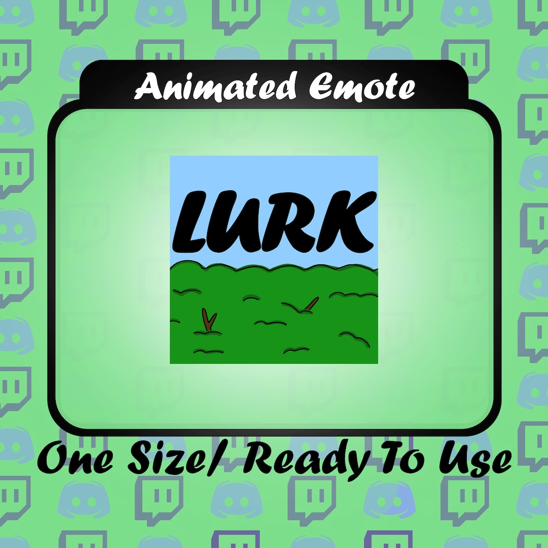 Lurk Animated Twitch and Discord Emote Gif for Streamers - Etsy