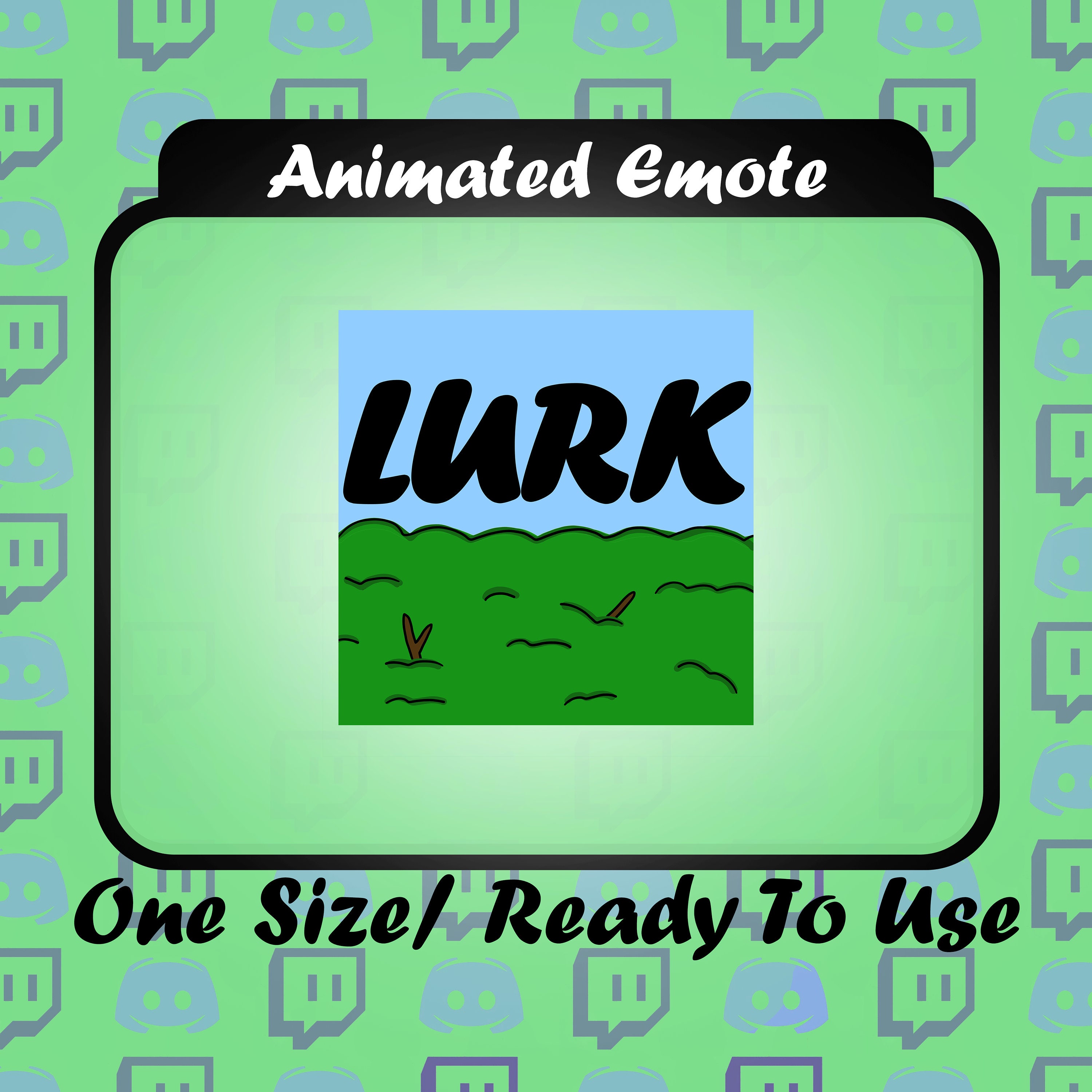 Lurk Animated Twitch and Discord Emote Gif for Streamers - Etsy