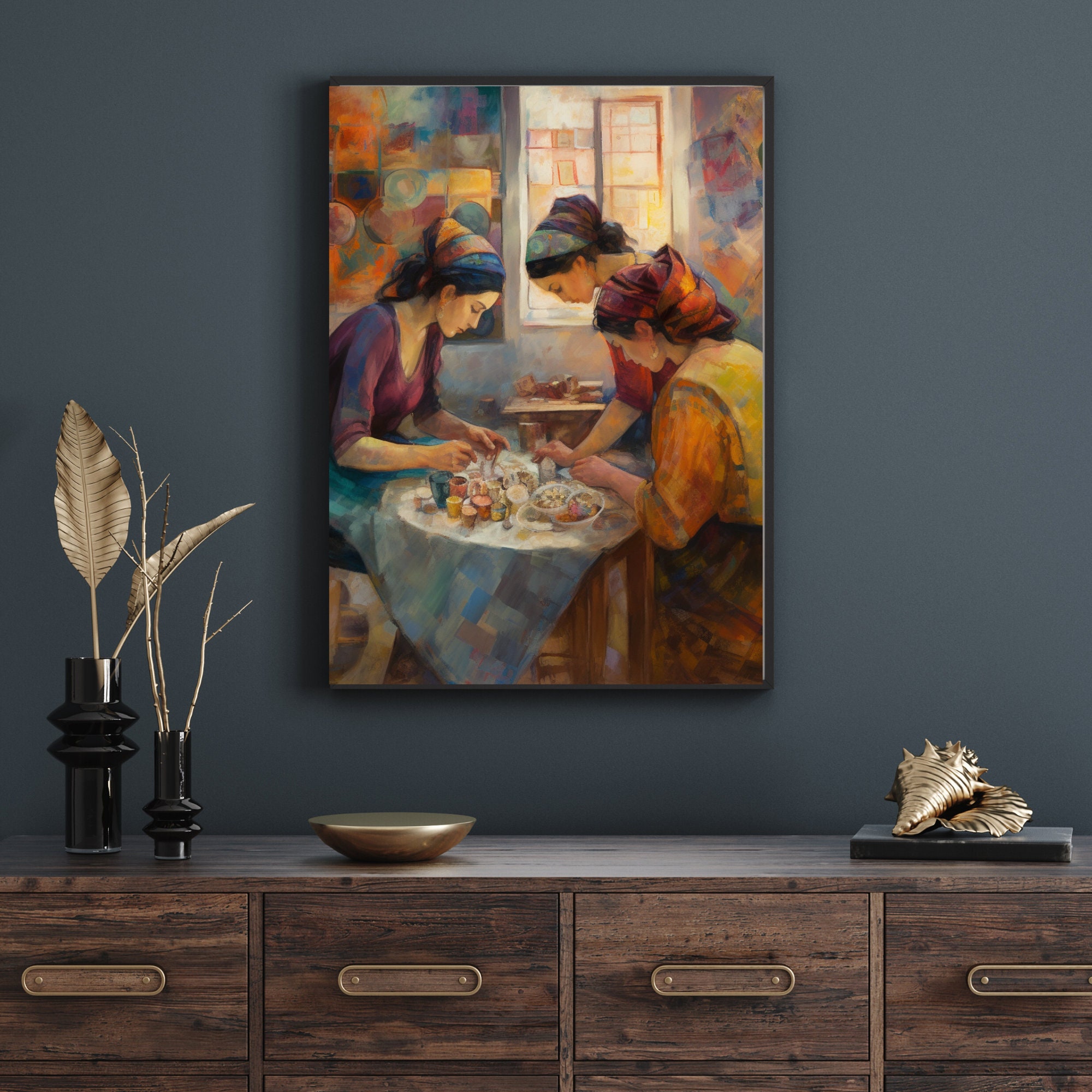 Women Crafts Printable Jewish Home Decor Digital Wall Art Judaica Fine ...